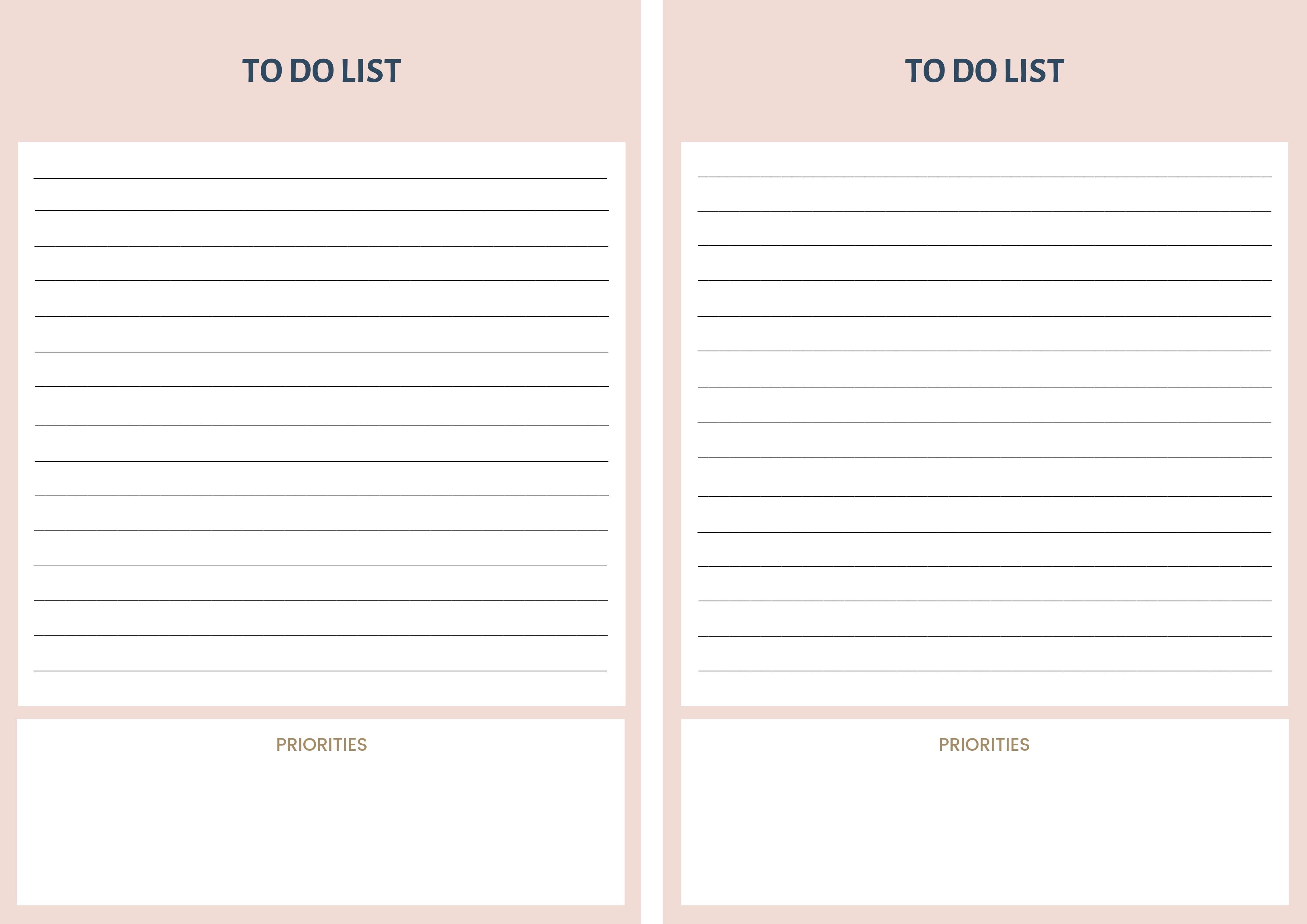 10 DIY Printable Sample To Do List