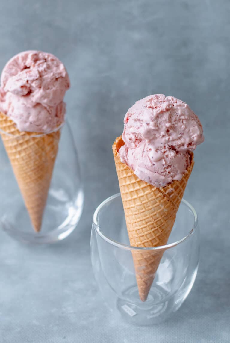 Thermomix Strawberry Ice Cream - Thermo Diva